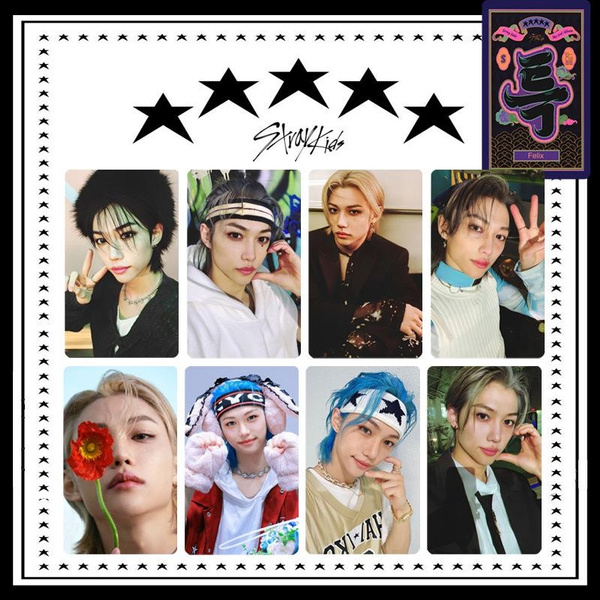 2023 New KPOP stray kids ablum 《5-STAR》Single solo Photocard LOMO Cards ...