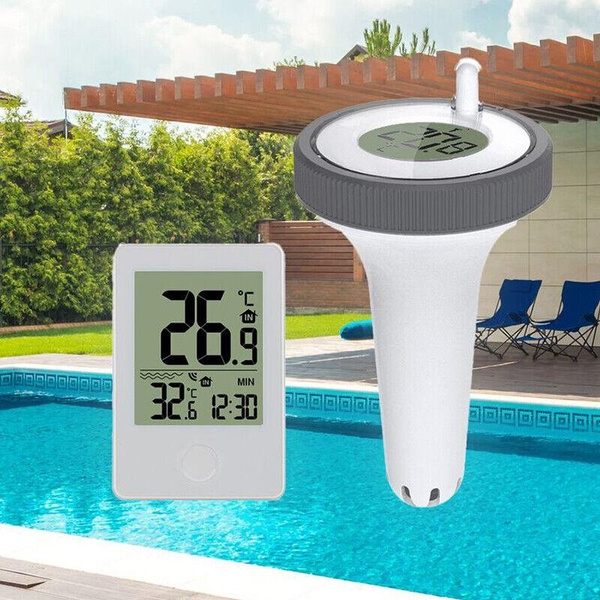 Digital Pool Thermometer Floating, Water Thermometer Electronic ...