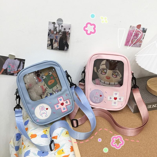 Japanese Transparent Backpack Cute Cartoon Shoulder Bag Harajuku Girl ...