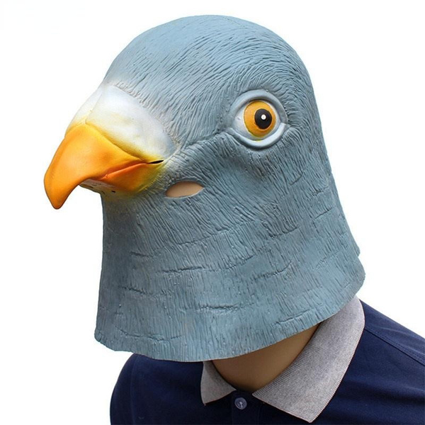 1PC New Pigeon Mask Latex Giant Bird Head Halloween Cosplay Costume ...