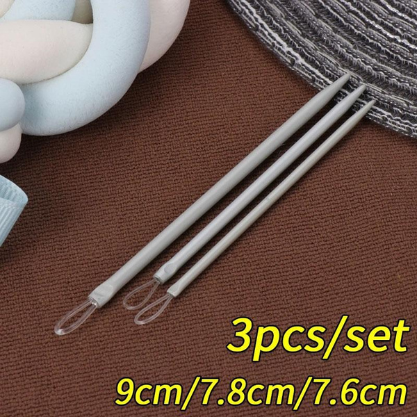 3pcs/set Nylon Wire Knitting Needles Yarn Sewing Needles Apparel Sewing ...