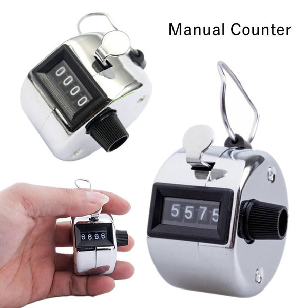 4 Digit Number Counters Hand Finger Display Manual Counting Tally ...