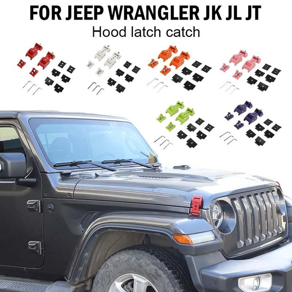 Car Lock Hood Engine Latch Catch Cover Aluminum Latch Buckle ...