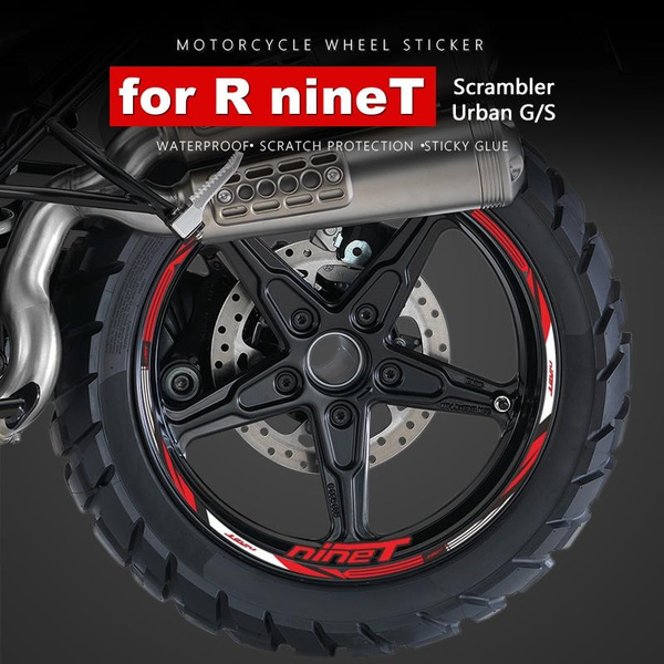 Motorcycle Wheel Sticker Waterproof Rim Decal R Nine T Scrambler 2021 ...