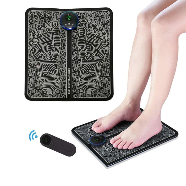 EMS Electric Foot Stimulation massager Pad Folding Portable mats Fully ...