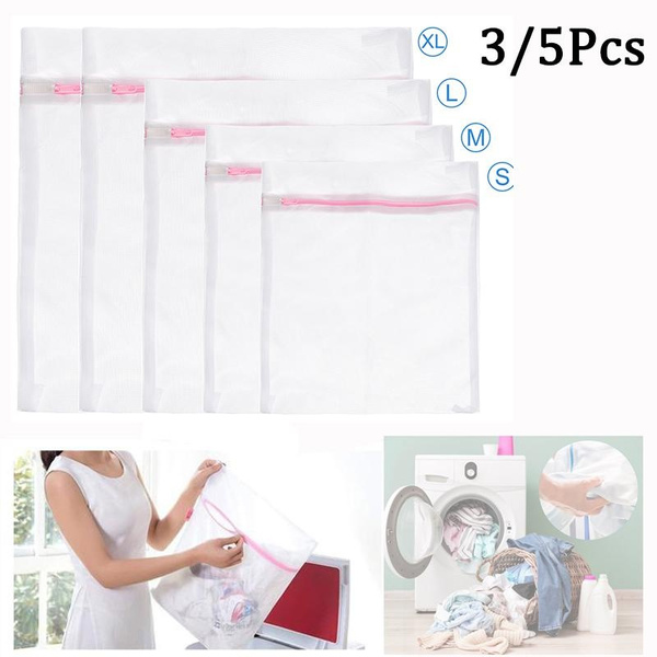 3Pcs/5Pcs Mesh Laundry Bag Polyester Laundry Washing Bags Coarse/Fine ... 3Pcs/5Pcs Mesh Laundry Bag Polyester Laundry Washing Bags Coarse/Fine ...