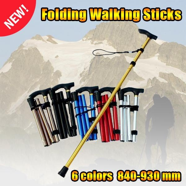 New Folding Walking Sticks 5-speed Adjustment Aluminium Alloy ...
