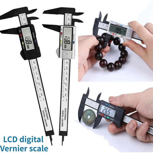 0-150mm Vernier Caliper Plastic LCD DigitalCaliper 6 inch Instrument ...