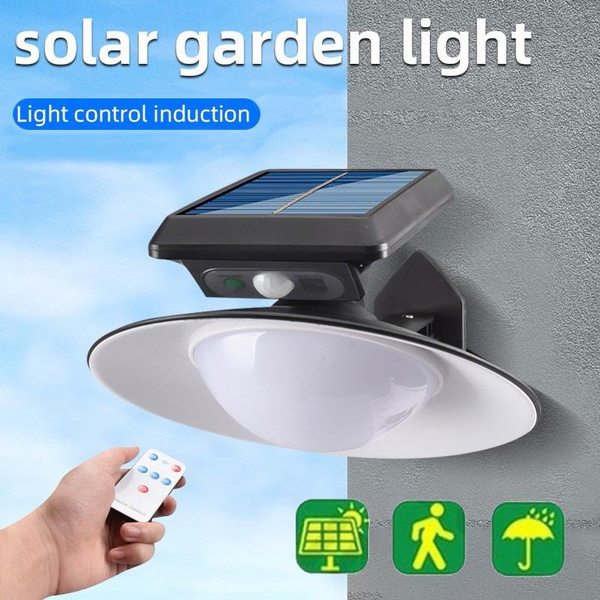 Solar Sensor Light with Remote Controller, Waterproof Solar Wall Light ...