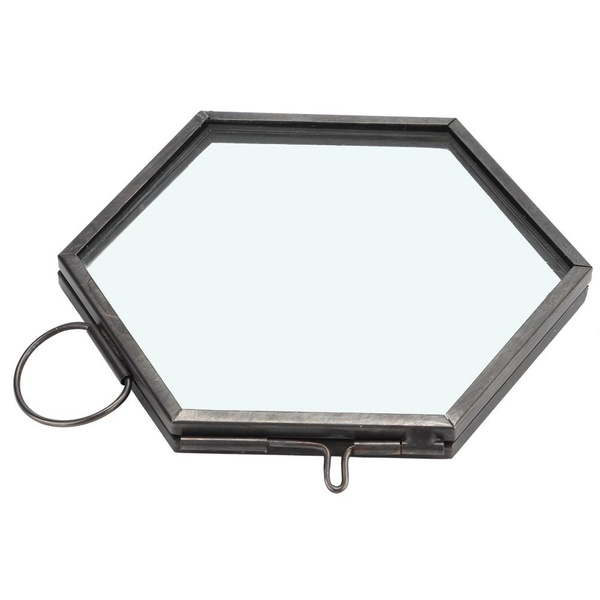 Photo Frames, Artwork Display Glass Hanging Hexagonal Picture Display ...