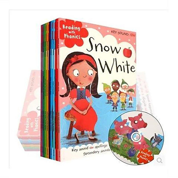Books 10 Pcs/Set Reading With Phonics Fairy Tale English Picture Book ...