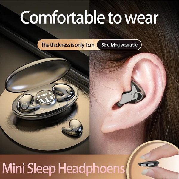 Sleep Invisible Stereo Earbuds Mini Hidden Work Headphone Auricular ...
