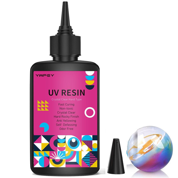 100gCrystal Clear & Fast Curing UV Resin UV Glue Solar Cure Sunlight ...