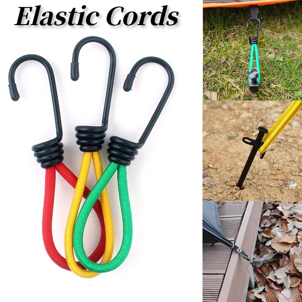 1/5/10pcs Elastic Cords with Hook 6 Inch Tarp Straps Ropes Fixed for ...