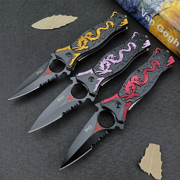 Utility Military Folding Blade Dagger Knife Tactical Pocket Knife ...
