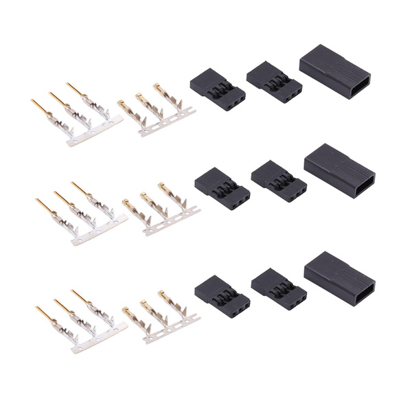 50 Sets Servo Plug Kit Male Female Connector Crimp Pin Kit Connector ...