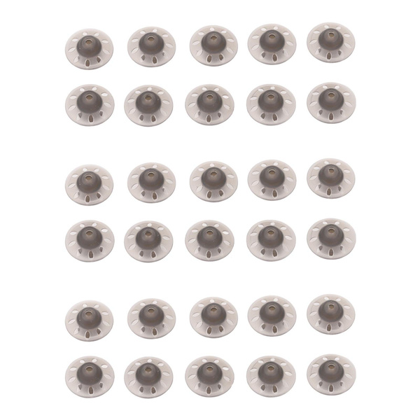 Hearing Aid Domes,10pcs Black Double Layer Open Eardrum Head,Silicone ...