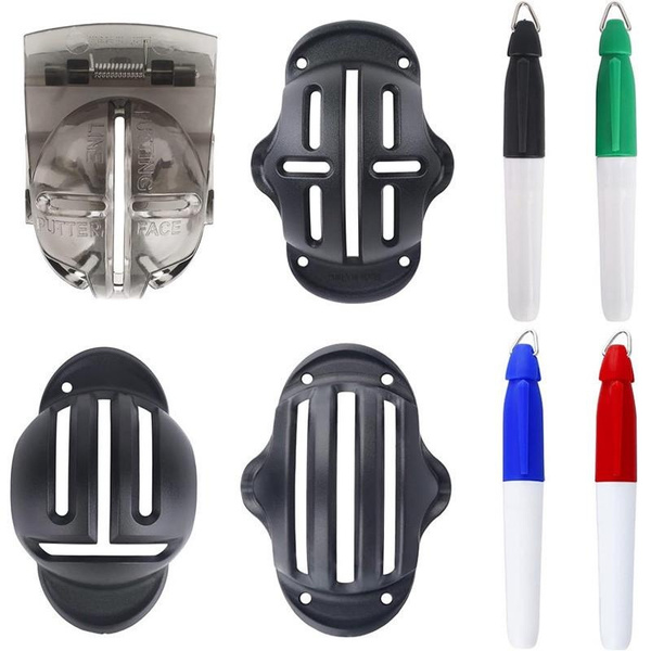 1/4 PCS Ball Triple Track 3 Line Marker with Pen Golf Ball Marker Golf ...
