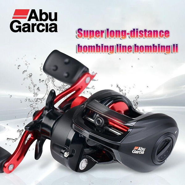 Abu Garcia Black Max Low Profile Baitcast Reel BMAX3 Water Drop Reels Right/ Left Aluminum Spool ...