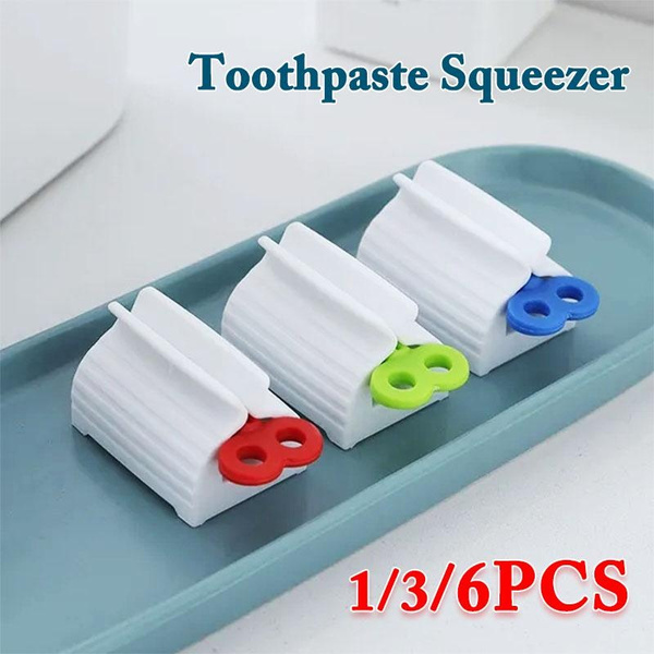 1/3/6Pcs Household Plastic Toothpaste Tube Squeezer Easy Dispenser Roll ...