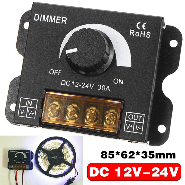 DC 12V/24V 30A Led Switch Dimmer Controller for LED Strip Light | Wish