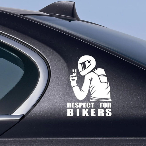 Respect Biker Sticker for On Car Motorcycle Vinyl 3D Stickers ...