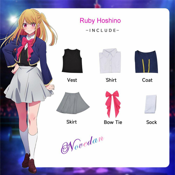 Oshi No Ko Ai Hoshino Ruby Rubii Akuamarin Arima Kana Cosplay Costume ...