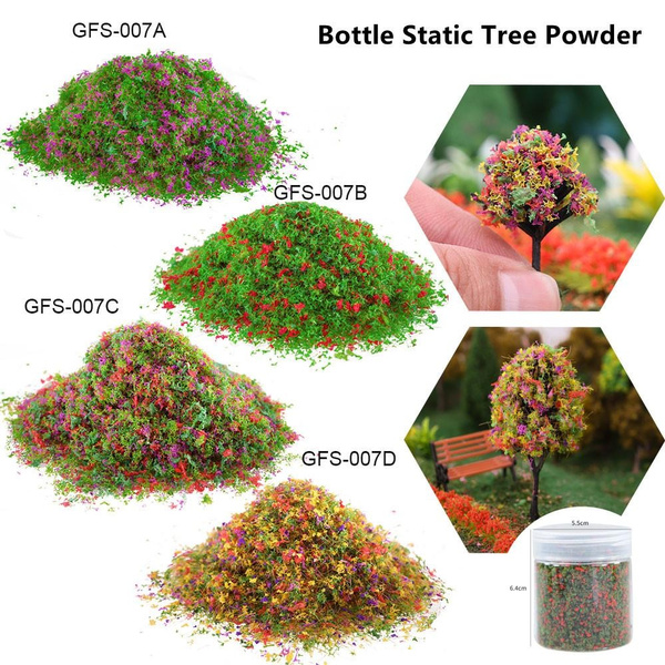 Bottled DIY Static Tree Terrain Powder Landscape Sponge Tufts For ...