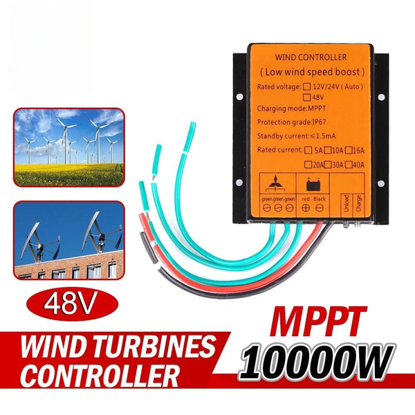 TIBEHA® 10000W Wind Turbines Controller IP67 MPPT Waterproof Charge ...