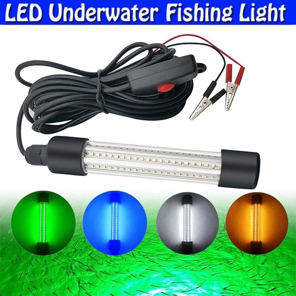 1PC 12V 127 LEDs 2000 Lum Underwater Submersible Fishing Light Night ...