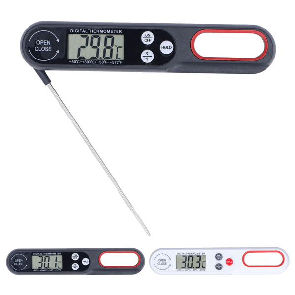Digital Food Thermometer, Probe Electronic Pocket Barbecue Thermometer ...