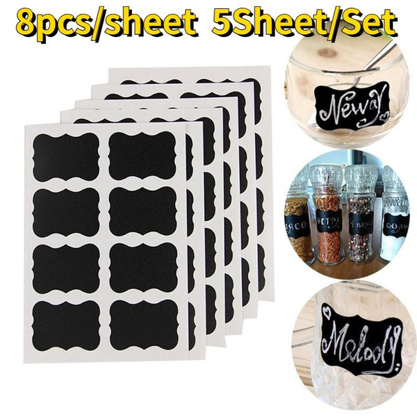 5 Sheet/Set Jar Labels Stickers Spice Stickers Storage Bottles Sticker ...