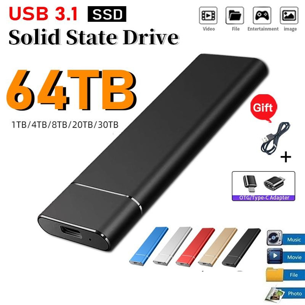 Portable Ssd Hard Drive High-speed Portable SSD Mobile Solid State ...