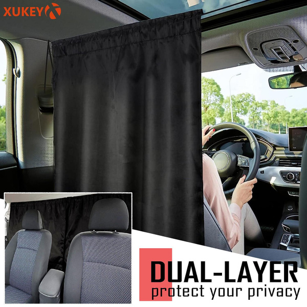 XUKEY 1x Car Divider Privacy Curtains Sun Shade Block Window Cover ...