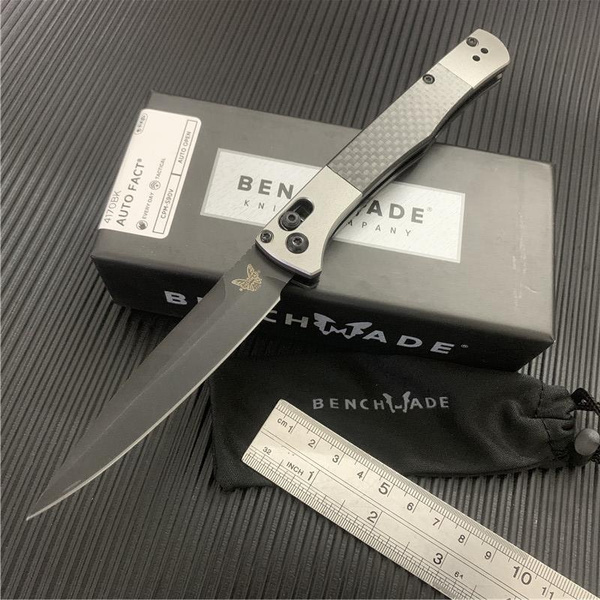 Benchmade 4170BK Automatic AUTO Fact Folding Knife 3.95" S90V Black DLC ...