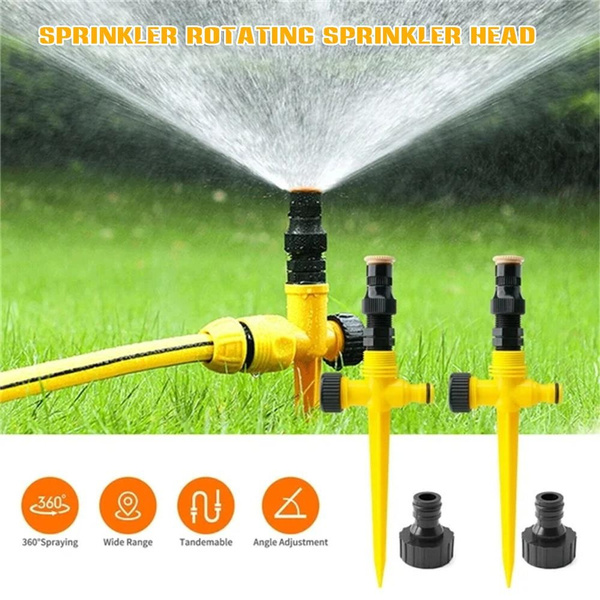 360°Rotary Automatic Sprinkler Adjustable Rocker Impact Sprinkler ...