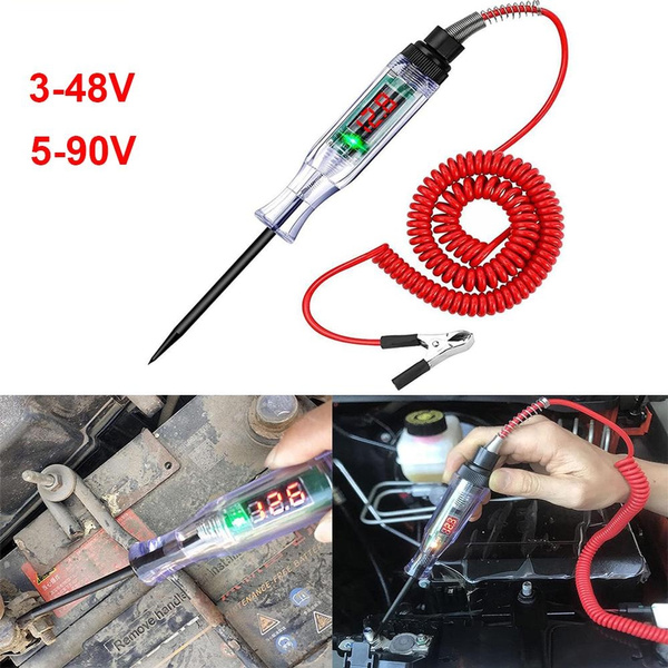 Auto Circuit Tester Truck Voltage Tester Circuit DC 3V - 48V Digital ...
