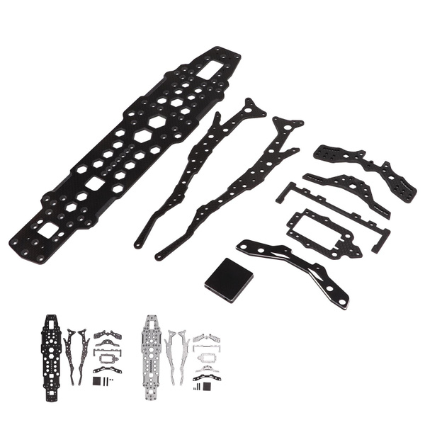 RC Car Chassis Frame Kit, RC Scale Aluminium Alloy Upgrade Chassis ...