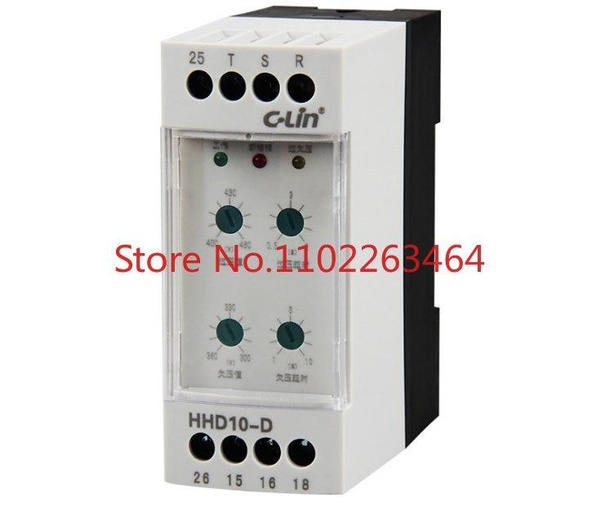 HHD10-D AC380V Overvoltage And Undervoltage Adjustable Open-phase Phase ...
