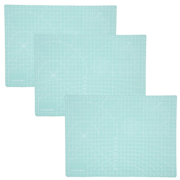 Mint Green 11.8 x 8.7inches Cutting Mat, Engraving Scale Board, with A4 ...