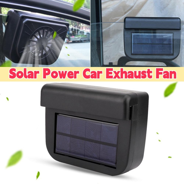 Solar Powered Car Auto Cooler Ventilation Fan Automobile Air Vent ...
