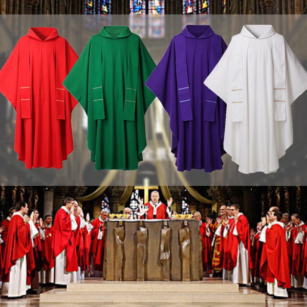 Clergy Chasuble Catholic Church Priest Vestment Robe | Wish