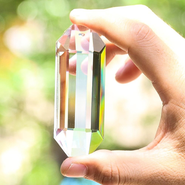 75mm Pillar Crystal Suncatcher Prism Chandelier Replacement Hexagon ...