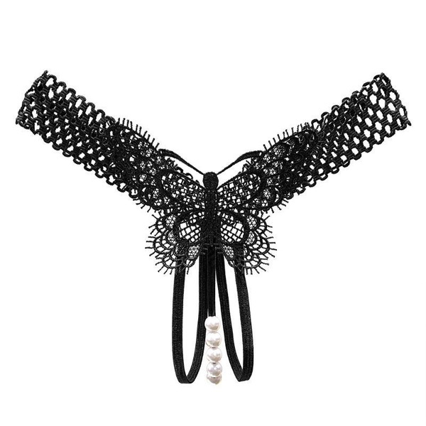 Women Fashion Pearl Tassel Sexy Lingerie Hollow Erotic G-string Open ...