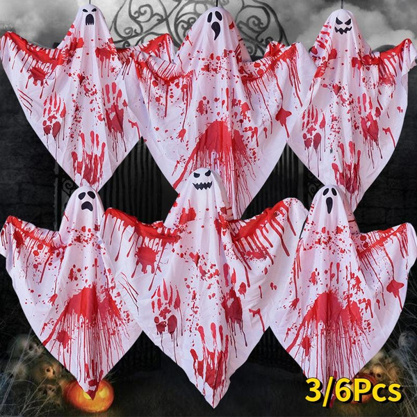 3/6 Pcs Halloween Ghost Hanging Decorations Bloody Horror Ghost Hanging ... 3/6 Pcs Halloween Ghost Hanging Decorations Bloody Horror Ghost Hanging ...