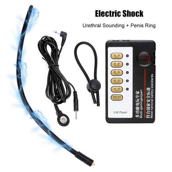 Electric Shock Stimulator Urethral Sounding With Penis Ring For Men ...