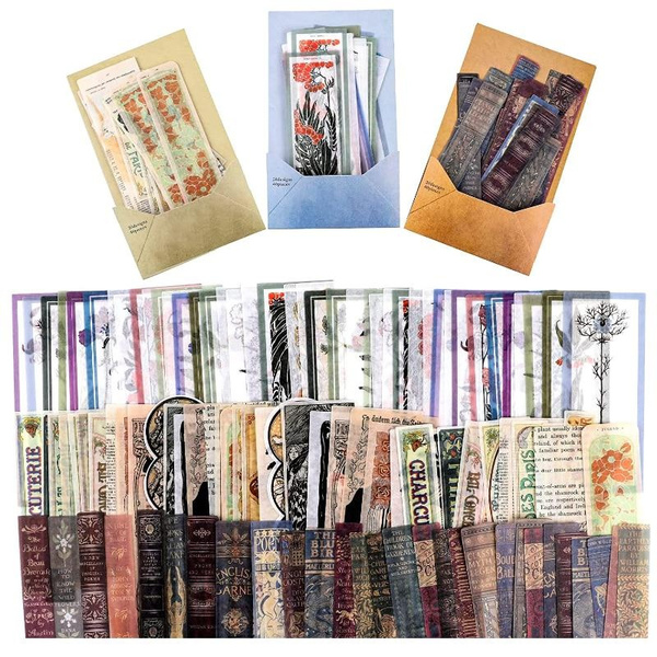 Vintage Scrapbook Washi Stickers Decorative Journal Supplies Aesthetic ...