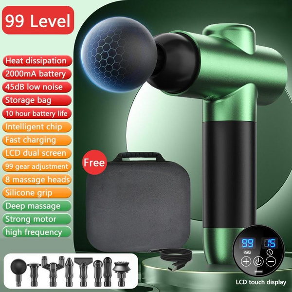 Vibration Gun Massage Machine 99 Speed Muscle Massager Gun Fascia ...