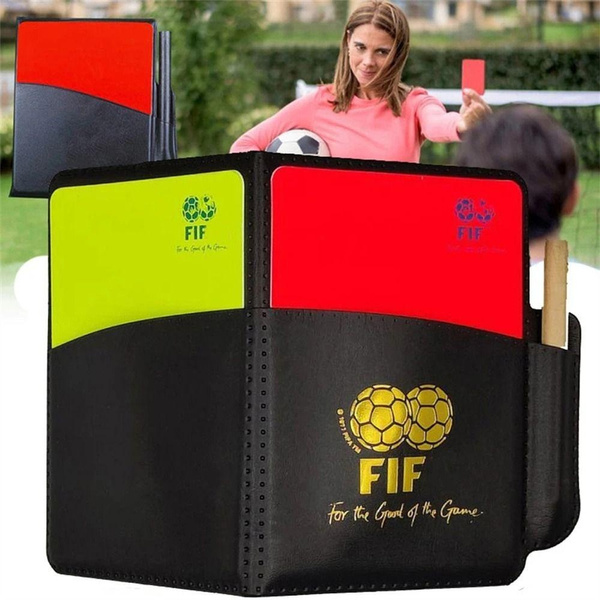 Judge Accessories Yellow Card with Pencil Red Card Recording Paper ...