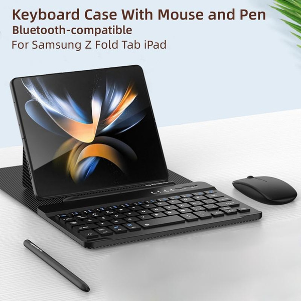Wireless Keyboard For Samsung Galaxy Z Fold 5 4 3 2 Magnetic Folding ...